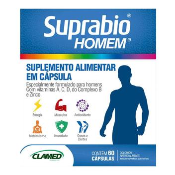 Suplemento alimentar suprabio homem 60 cápsulas - Fibras Alimentares ...