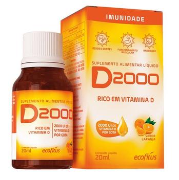 Suplemento Alimentar Vitamina D2000 20ml Gotas - Ecofitus - Vitaminas A ...