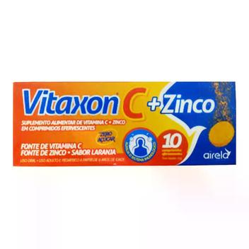 Suplemento Alimentar Vitaxon C + Zinco Sabor Laranja 10 Comprimidos ...