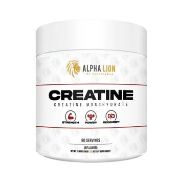 Suplemento ALPHA LION Creatina monohidratada em pó 5g 60 Serv - Kit de ...