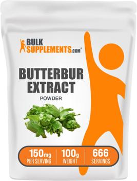 Suplemento BulkSupplements.com Extrato de Butterbur 150mg 100g ...