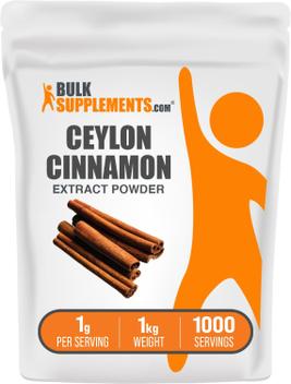 Suplemento BulkSupplements.com Extrato de canela de Ceilão 1 kg ...