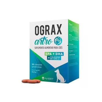 Suplemento Colágeno Para Cães Avert Ograx Artro 30 Cápsulas - Colágeno ...