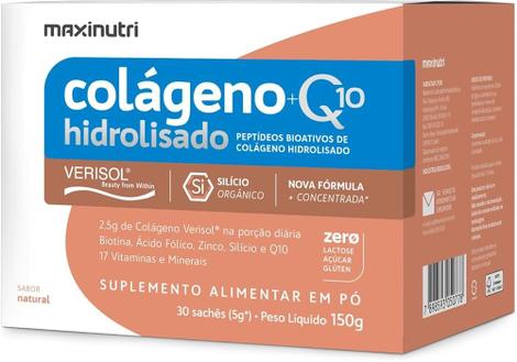 Suplemento Colágeno Verisol Q10 30x10g Natural - Maxinutri ...