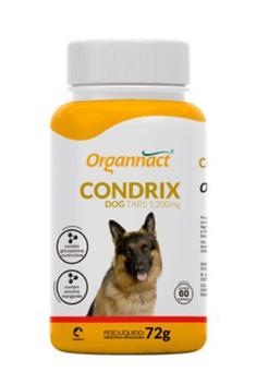 Suplemento Condrix Dog Tabs 1200mg Organnact 72g - Suplemento para ...