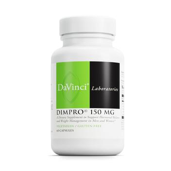 Suplemento DAVINCI Labs DimPro 150 mg de equilíbrio hormonal 60 cápsulas - Multivitamínico ...