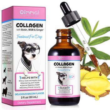 Suplemento de Colágeno Líquido para Cães com Sabor de Bacon - 60ml ...