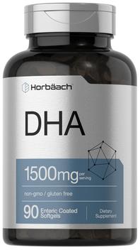 Suplemento de DHA Horbaach 1500mg 90 cápsulas EPA Omega 3 não ...