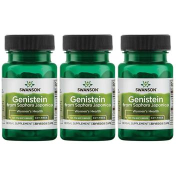 Suplemento de genisteína sem soja Swanson para mulheres 60 cápsulas ...