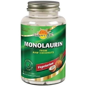 Suplemento de Monolaurina Nature's Life - 1000mg - 90 Cápsulas ...