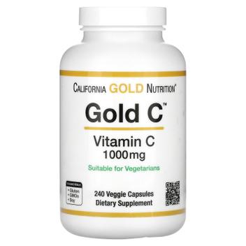 Suplemento de vitamina C California Gold Nutrition 1000 mg 240 cápsulas ...