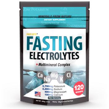 Suplemento Fast Lyte Fasting Electrolyte sem açúcar 100% RDA ...
