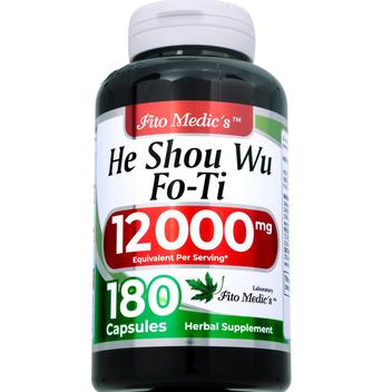Suplemento FITO MEDIC'S Lab he shou wu fo ti 12000mg 180 cápsulas ...