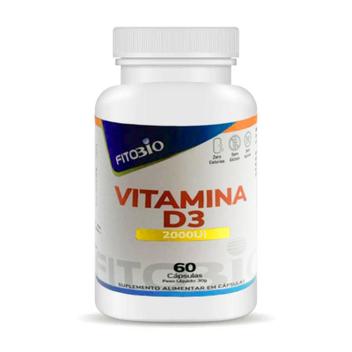 Suplemento Fitobio Vitamina D3 2000ui 60 Cápsulas - Vitaminas A-Z ...
