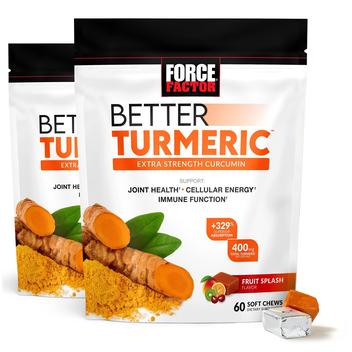 Suplemento Force Factor Better Turmeric Joint Support - 120 Soft Chews ...