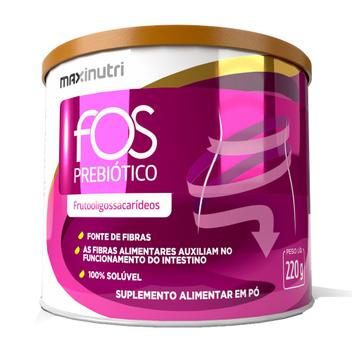 Suplemento FOS Rico em Fibra Prebiotica Lata 220g Maxinutri ...