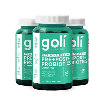 Suplemento Goli Nutritional Pre+Post+Probiotics Gummy 180ct ...