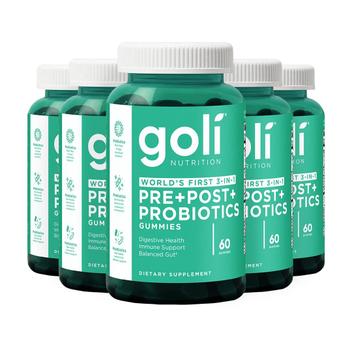 Suplemento Goli Nutritional Pre+Post+Probiotics Gummy 300ct ...