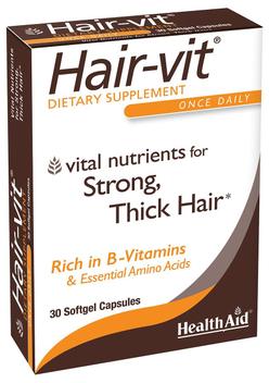 Suplemento HealthAid Hair-Vit - 30 Cápsulas para Cabelos Fortes ...