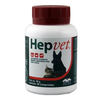 suplemento Hepvet Vetnil - C/ 30 comprimidos - Vitaminas e Suplementos ...