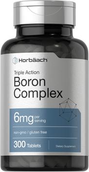 Suplemento Horbaach Triple Boron Complex 6 mg 300 comprimidos ...