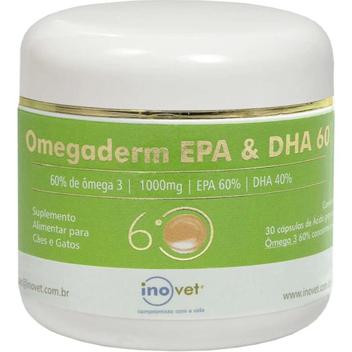 Suplemento Inovet Omegaderm 30 Cápsulas 60% 1000mg - Suplemento para ...