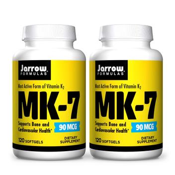 Suplemento Jarrow Formulas MK-7 90mcg 120 cápsulas gelatinosas x2 ...