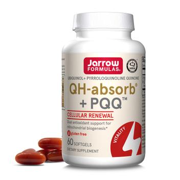 Suplemento Jarrow Formulas QH-Absorb + PQQ 60 Cápsulas Gelatinosas ...