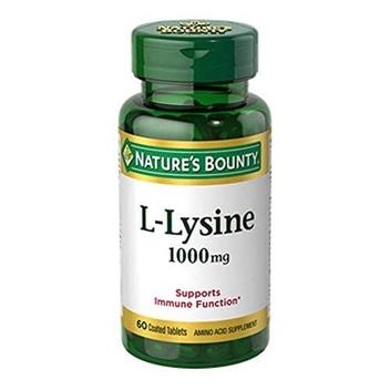 Suplemento L-Lisina 1000mg Nature's Bounty - 120 Comprimidos - Cálcio ...