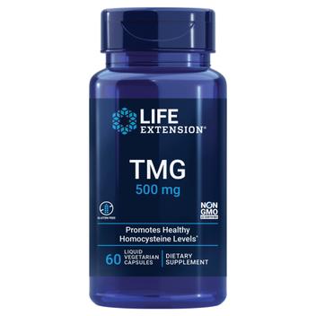 Suplemento Life Extension TMG 500 mg Trimetilglicina 60 cápsulas ...