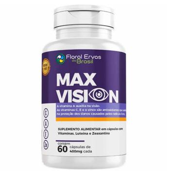 Suplemento Max Vision 60 Cápsulas Luteína Zeaxantina Vitaminas C A E ...