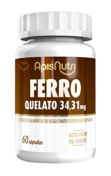 Suplemento Mineral De Ferro 34,31mg 60 Cáps. Apisnutri - SV ...