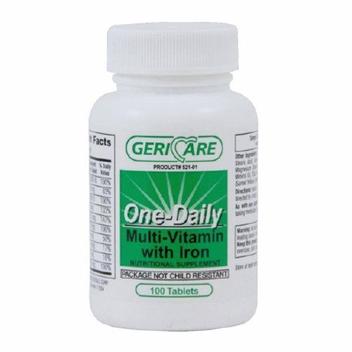 Suplemento multivitamínico com minerais Geri-Care Vitamina A, ácido ...