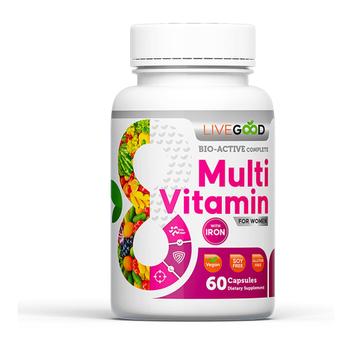 Suplemento multivitamínico completo bioativo feminino LIVEGOOD ...