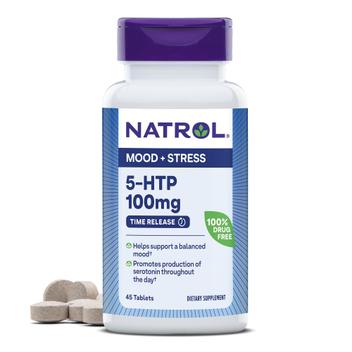 Suplemento Natrol 5-HTP Time Release 100 mg 45 comprimidos ...