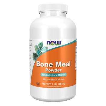 Suplemento NOW Bone Meal Powder - 454g - Fonte Natural de Cálcio ...