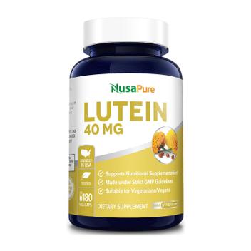 Suplemento Nusa Pure Lutein 40mg - 180 Cápsulas Vegetais - Triptofano ...