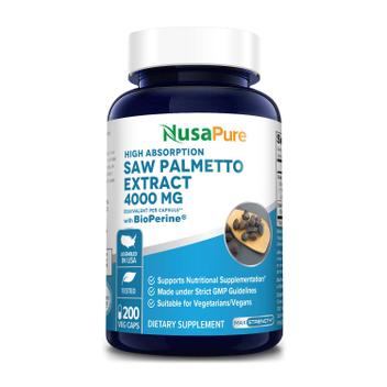 Suplemento Nusa Pure Saw Palmetto, 4.000 mg, 200 cápsulas - NusaPure ...