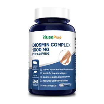 Suplemento NuSaPure Diosmin Complex 1000 mg 180 cápsulas vegetais ...