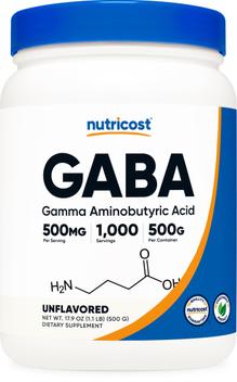 Suplemento Nutricost GABA 500g em pó (ácido gama-aminobutírico) - Fitoterápicos - Magazine Luiza