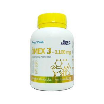 Suplemento Nutrisana Omex 3 1.100mg para Cães e Gatos 30 Comprimidos ...
