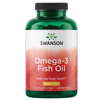 Suplemento Óleo de peixe Swanson Omega 3 180mg EPA 120mg DHA - Ômega 3 ...