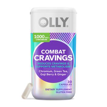 Suplemento OLLY Combat Cravings, Metabolismo e Energia - 30 Cápsulas ...