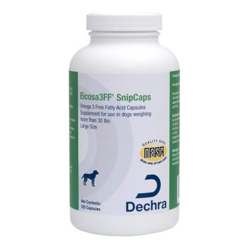 Suplemento Omega 3 Eicosa3FF SnipCaps para Cães Grandes - 120 Cápsulas ...