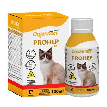 Suplemento Organnact Prohep Cat para Gatos Adultos 120ml - Vitaminas e ...