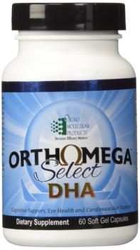 Suplemento Ortho Molecular Orthomega Select DHA 60 cápsulas gelatinosas ...