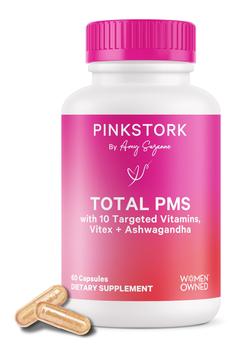 Suplemento Pink Stork PMS para Mulheres - Com Vitex e Ashwagandha (60 ...