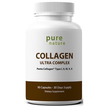 Suplemento PureNature Plus Collagen Ultra - 90 Cápsulas - Vitaminas A-Z ...