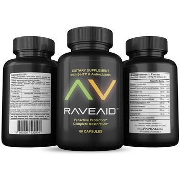 Suplemento Rave Aid Party & Rave Recovery 60 cápsulas - Glucosamina ...