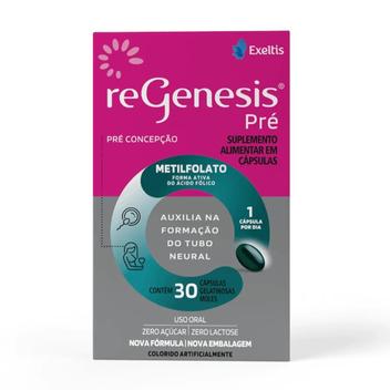 Suplemento Regenesis Pré Metilfolato Exeltis - 30 Cápsulas - Vitaminas ...